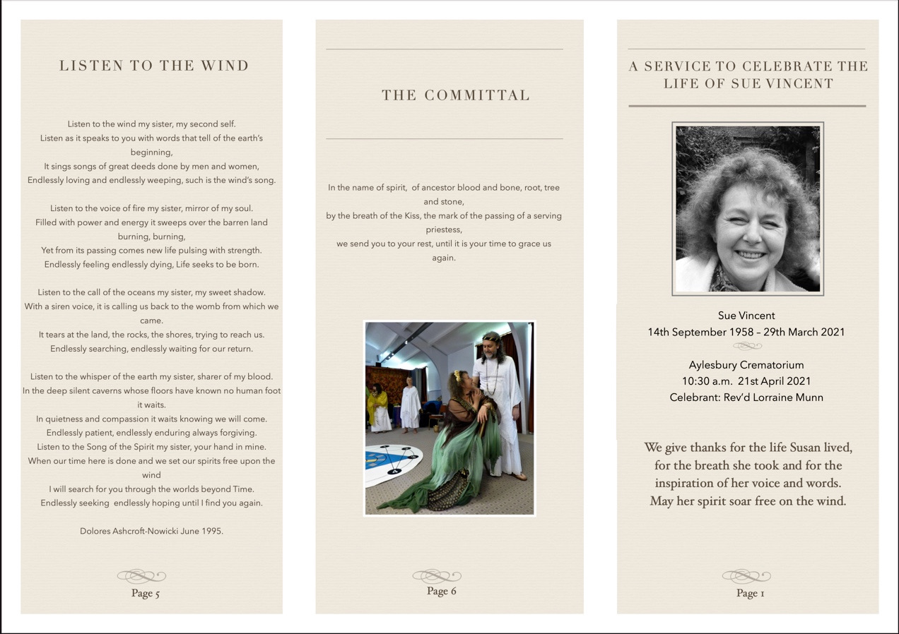 A Farewell to Sue Vincent – The Silent Eye